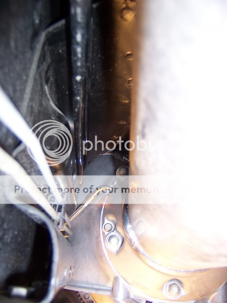 In process of installing TPE remote clutch bleeder w/o drive train ...